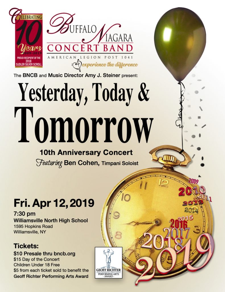 Yesterday, Today, and Tomorrow — 10th Anniversary Concert - Buffalo ...